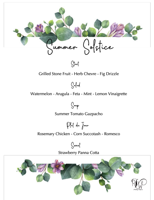 Rendez vous Winery - Event - Summer Solstice Dinner